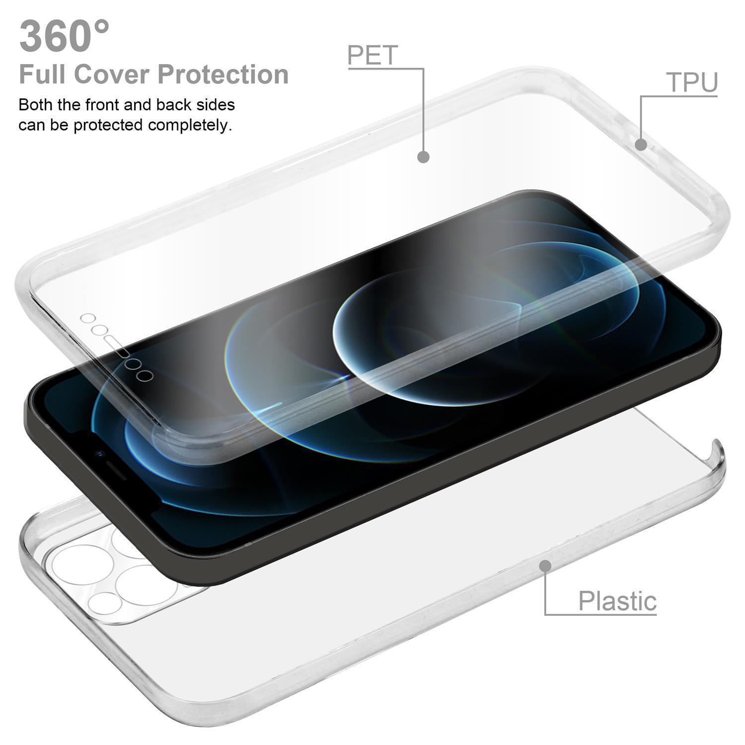 Coque pour Apple iPhone 12 PRO MAX en TRANSPARENT 360° Full Body Housse ...