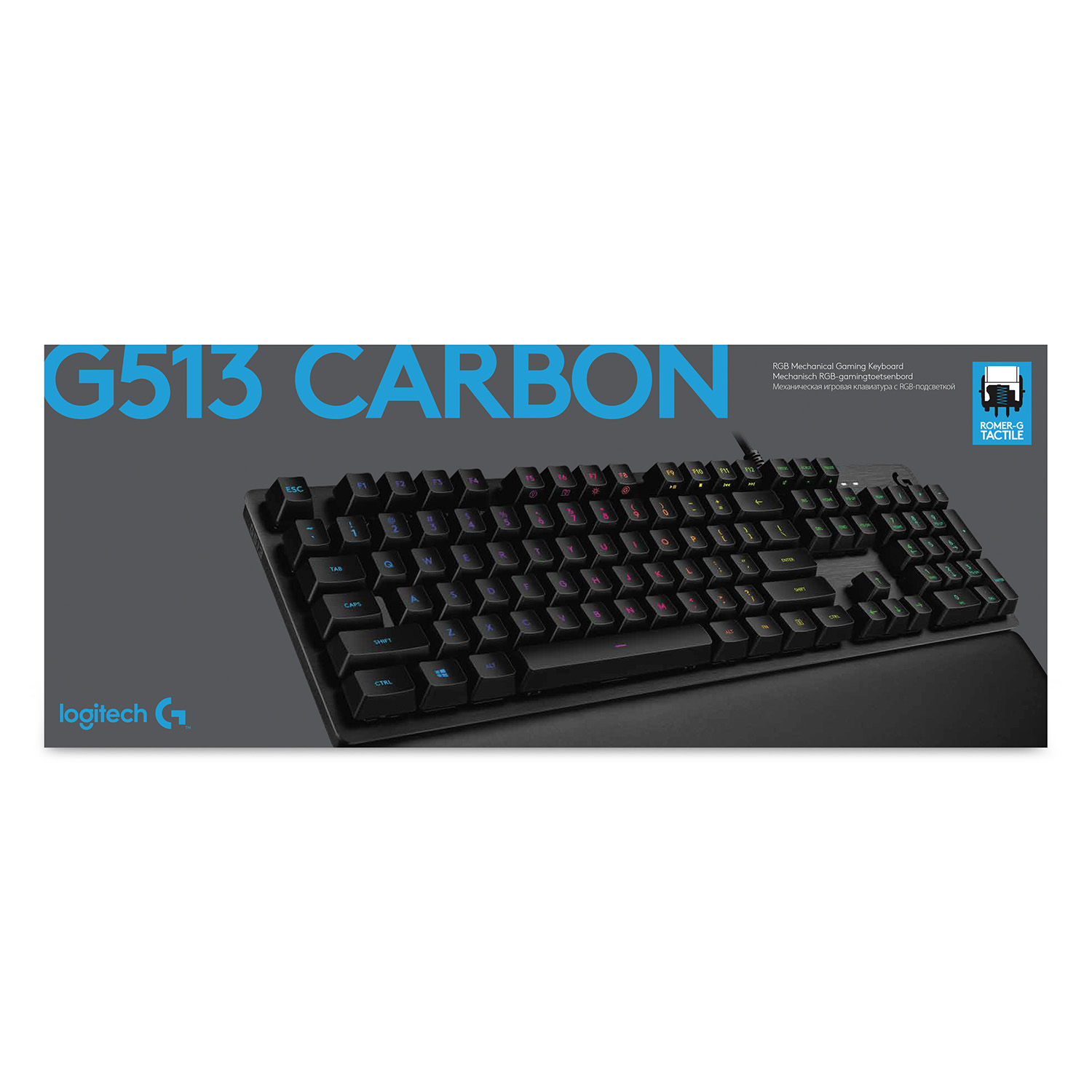 Logitech G G513 CARBON Clavier gaming mécanique RVB